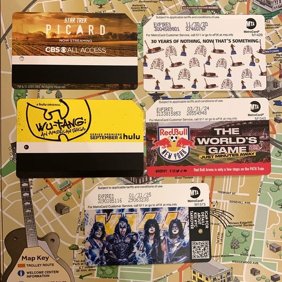 Other | Nyc New Rare Collection Of 5 Varieties Of Metro Cards | Poshmark